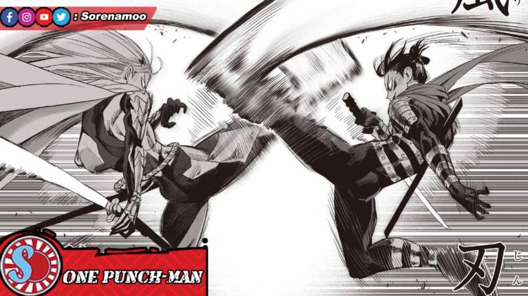 One Punch Man chapter 198 Redraw: Duel Speed O Sonic vs. Flashy Flash ...