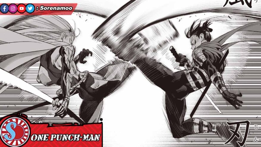One Punch Man chapter 198 Redraw: Duel Speed O Sonic vs. Flashy Flash ...